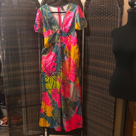 Pants & Jumpsuits | Floral Multicolor Jumpsuit | Poshmark